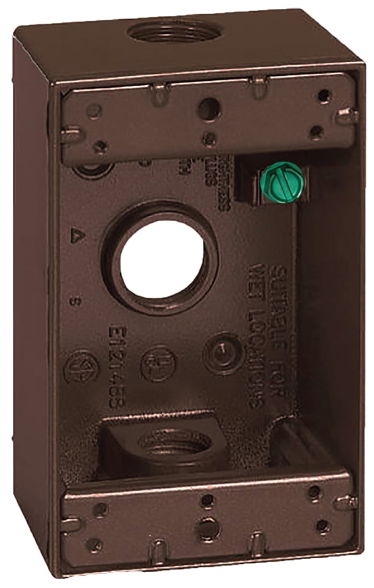 1/2" 3 Hole One-Gang Box | Sigma Engineered Solutions