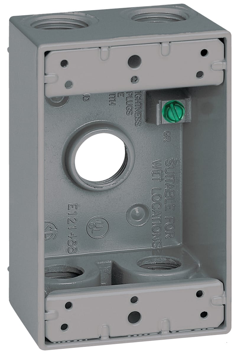 1/2" 5 Hole One-Gang Box | Sigma Engineered Solutions