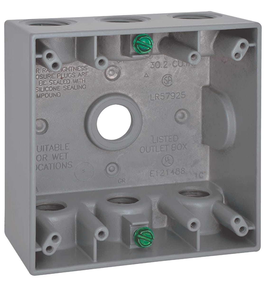 1/2" 7 Hole Two-Gang Box | Sigma Engineered Solutions