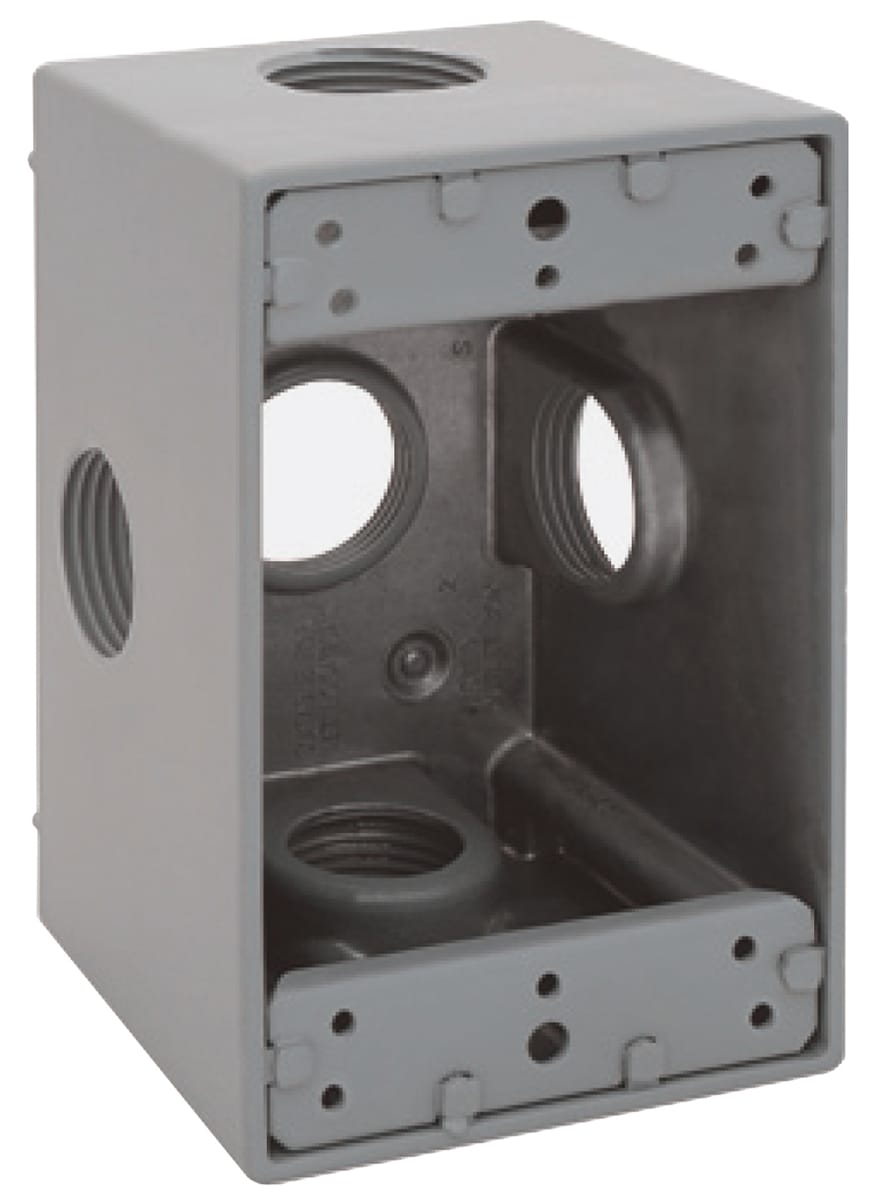 1" 5 Hole One-Gang Deep Box | Sigma Engineered Solutions